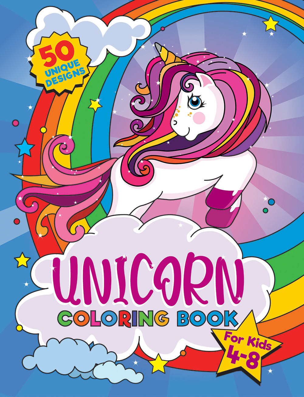 Unicorn Coloring Book US Edition Under The Cover Press